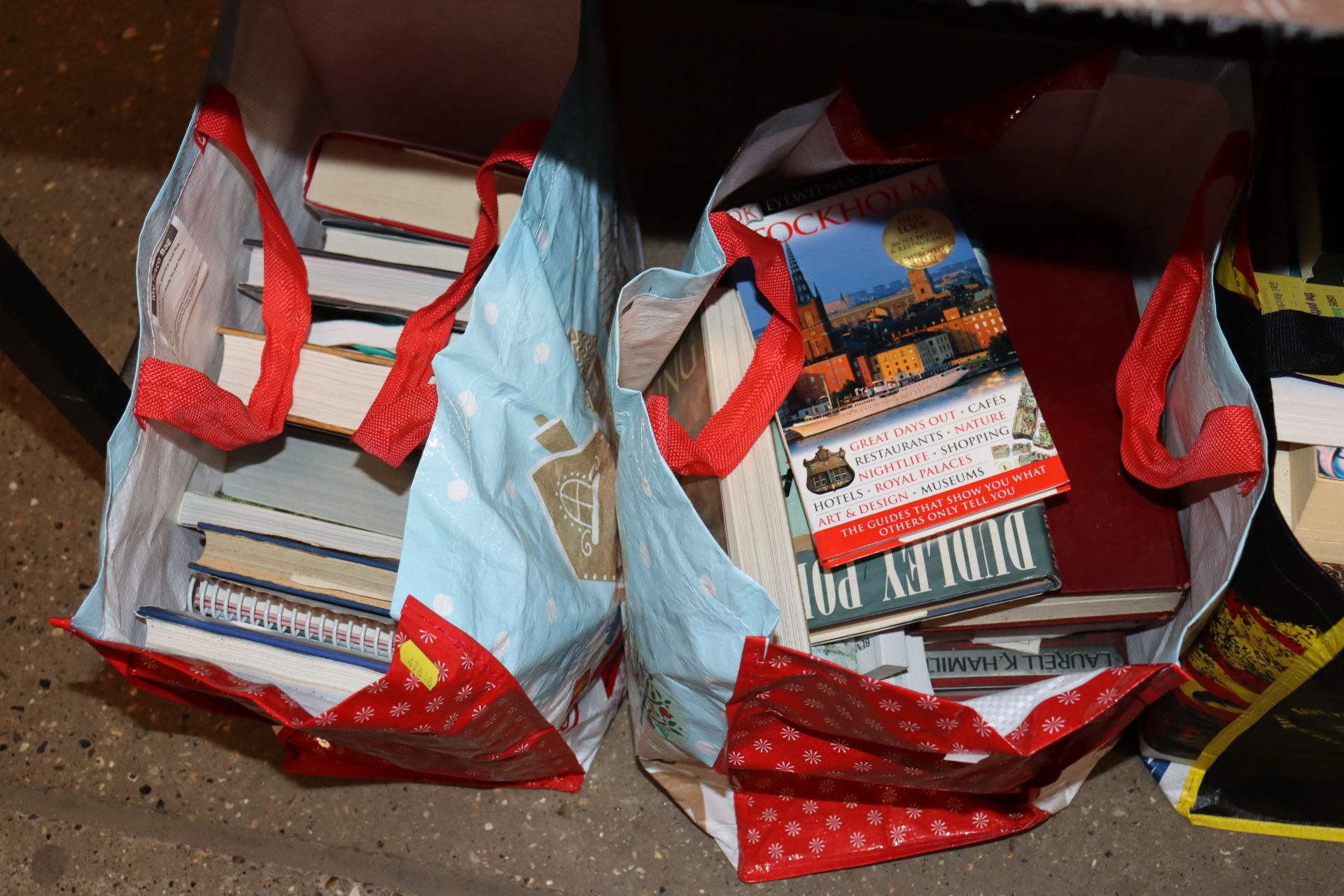 Seven bags of various books