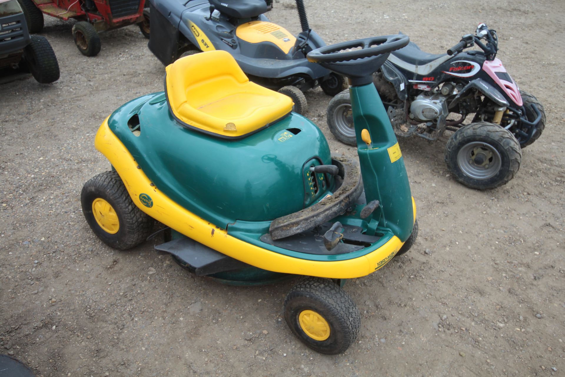 Yardman 70 ride-on mower. Key held.