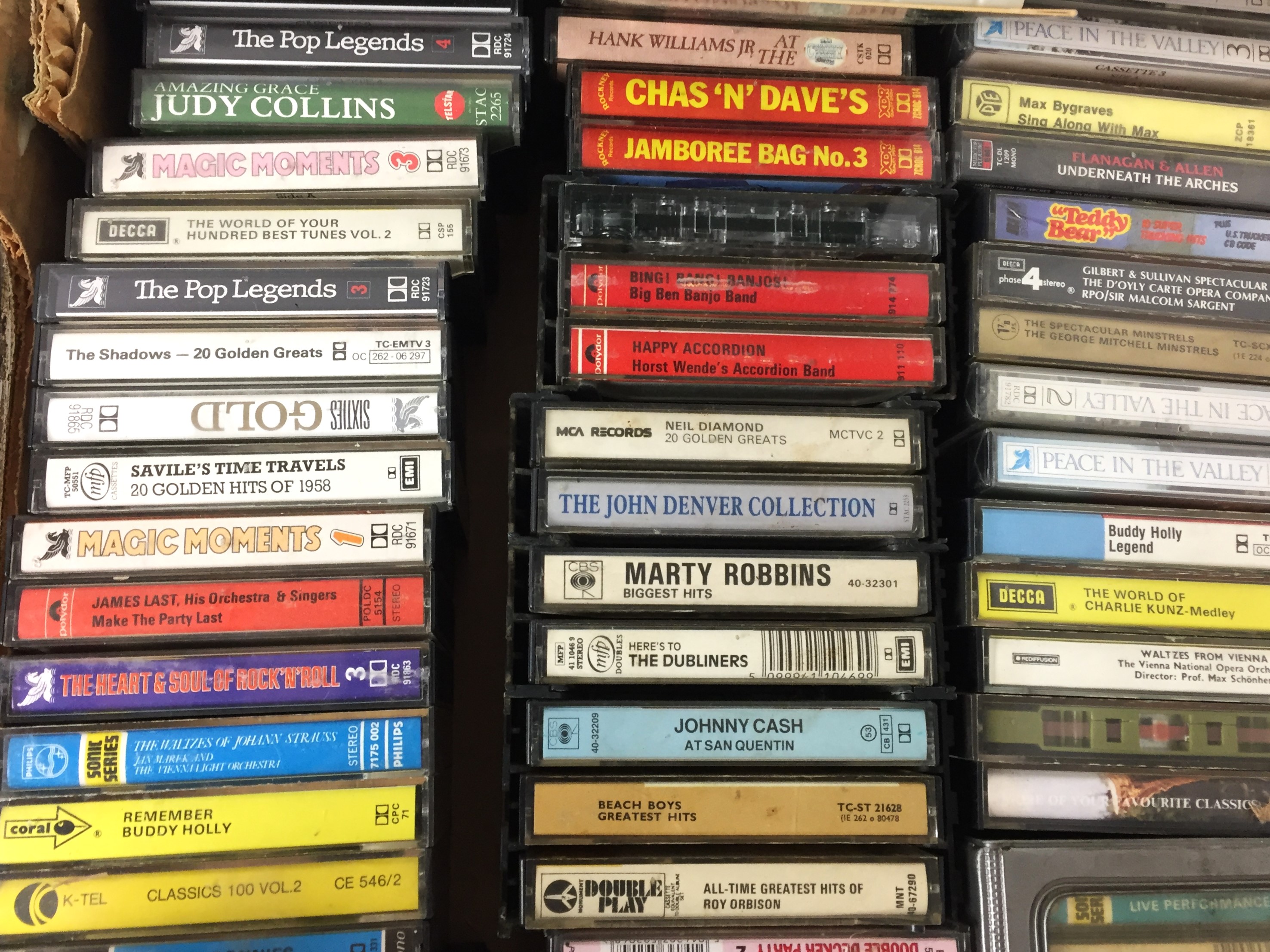 One hundred and five audio cassettes including talking books, Johnny ...