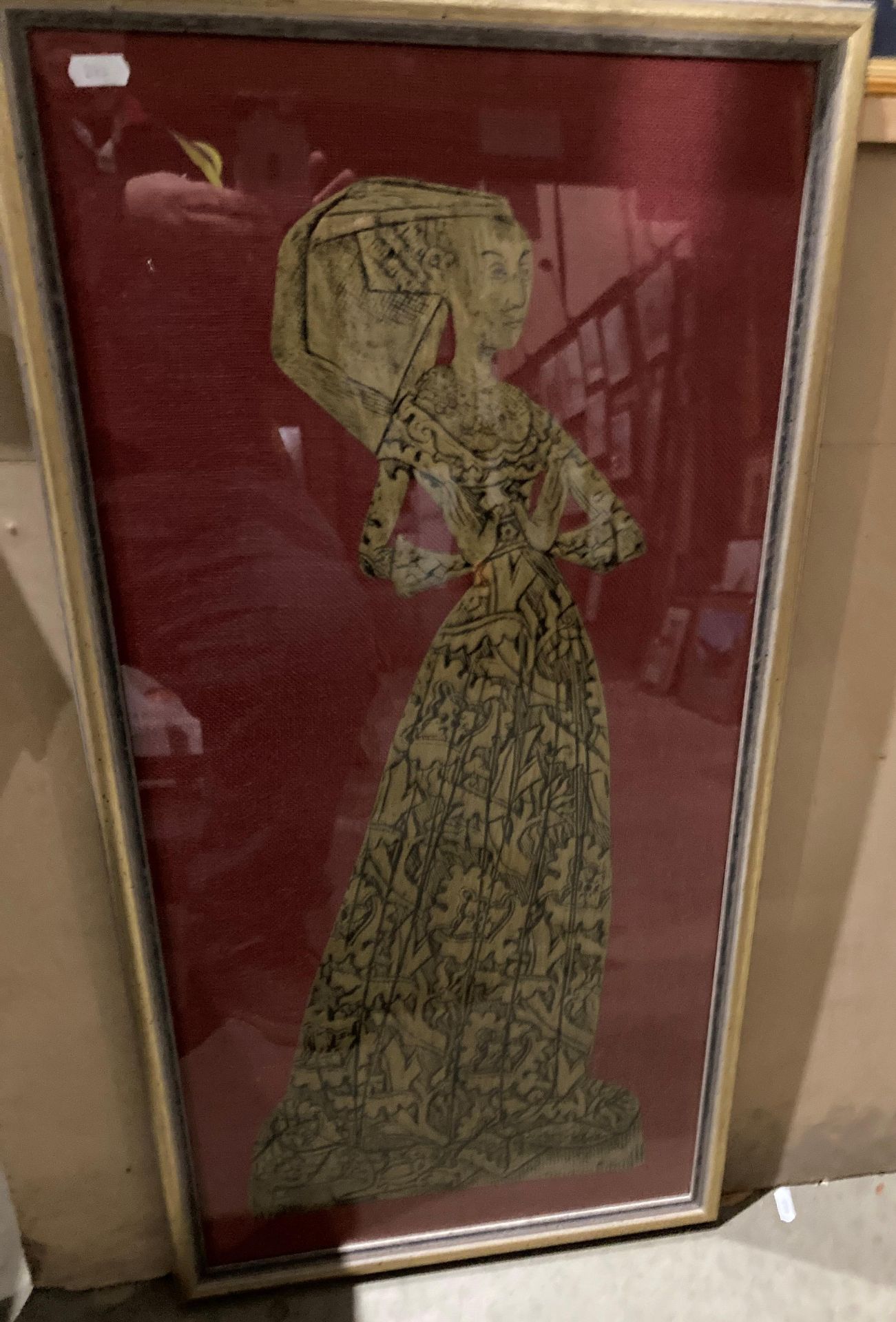 Studio 69 a framed original rubbing from the brass of Lady Margaret ...