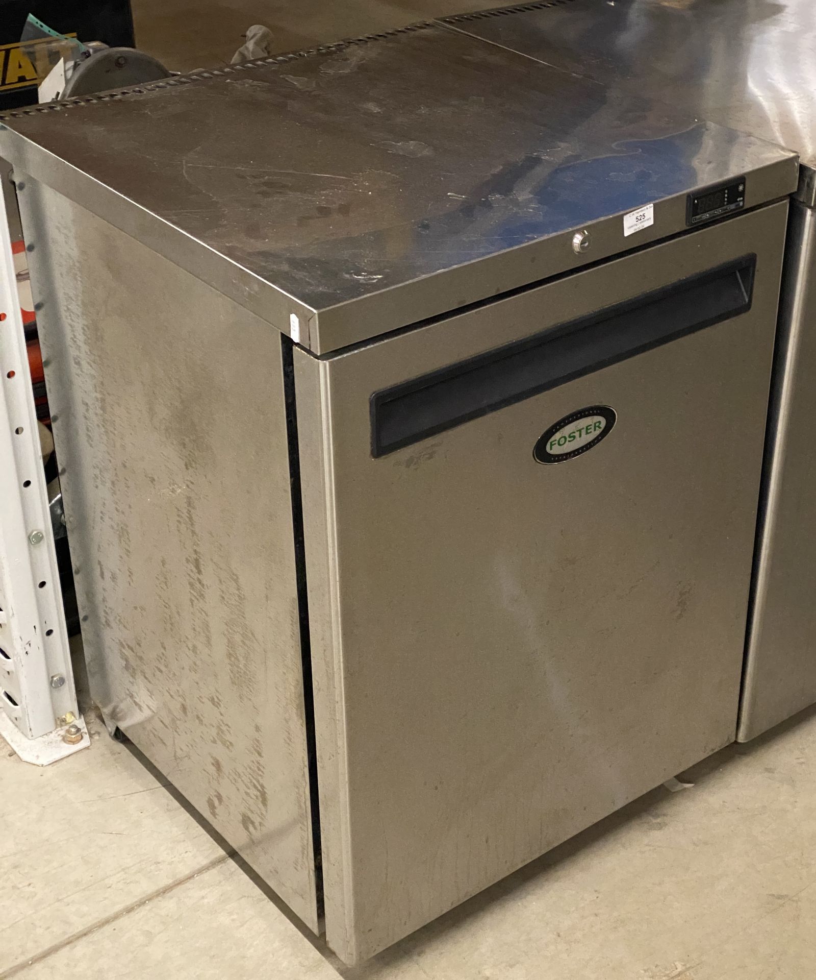 Foster stainless steel under-counter fridge with digital readout, 60 x ...