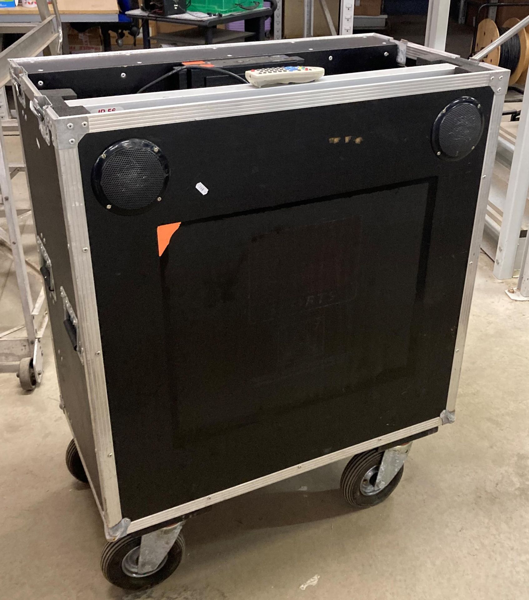 Mobile flight box complete with rise-up TV screen (saleroom location: E ...