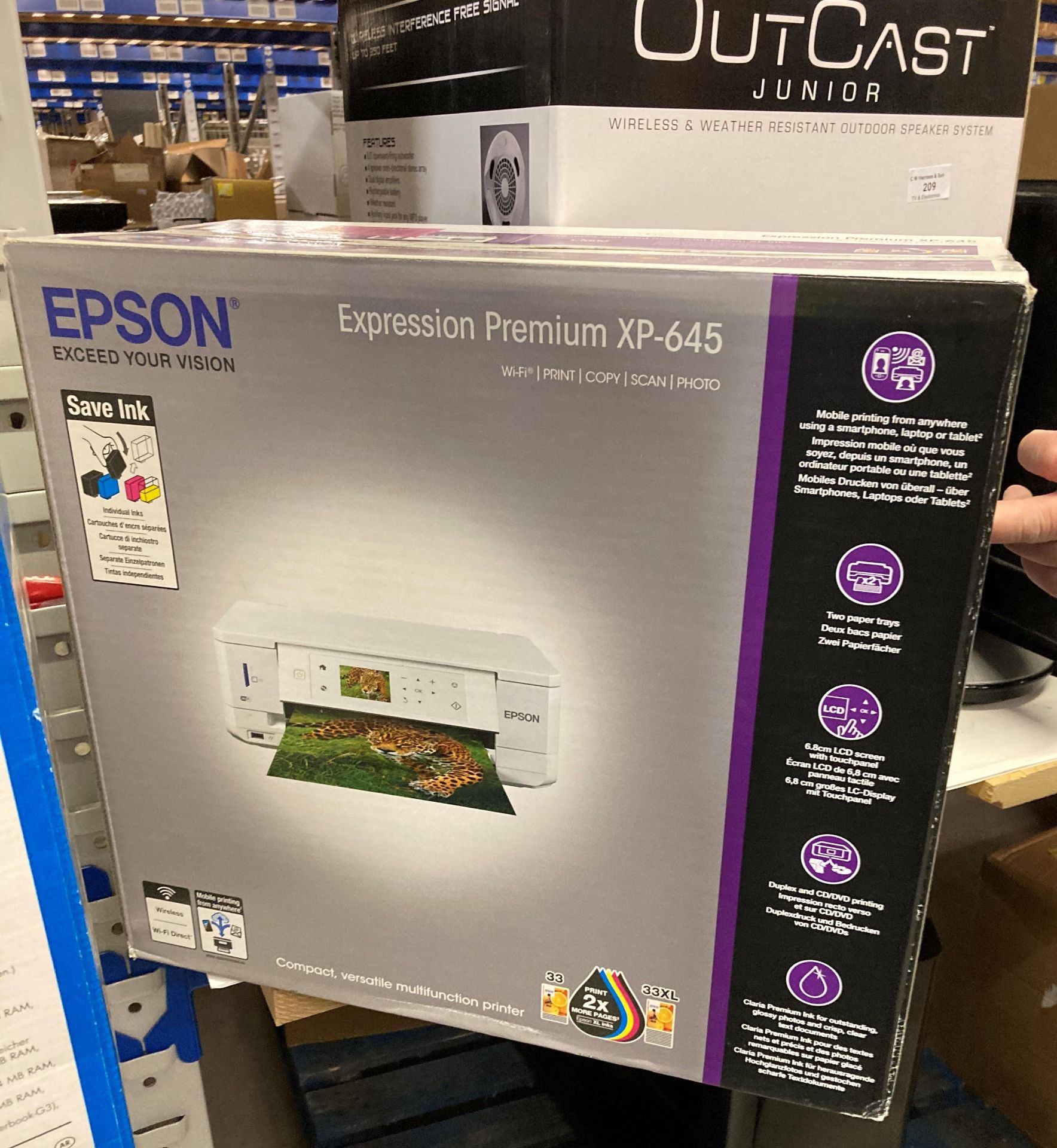 Epson Expression Premium XP-645 all-in-one printer, HP DeskJet 1280 ...
