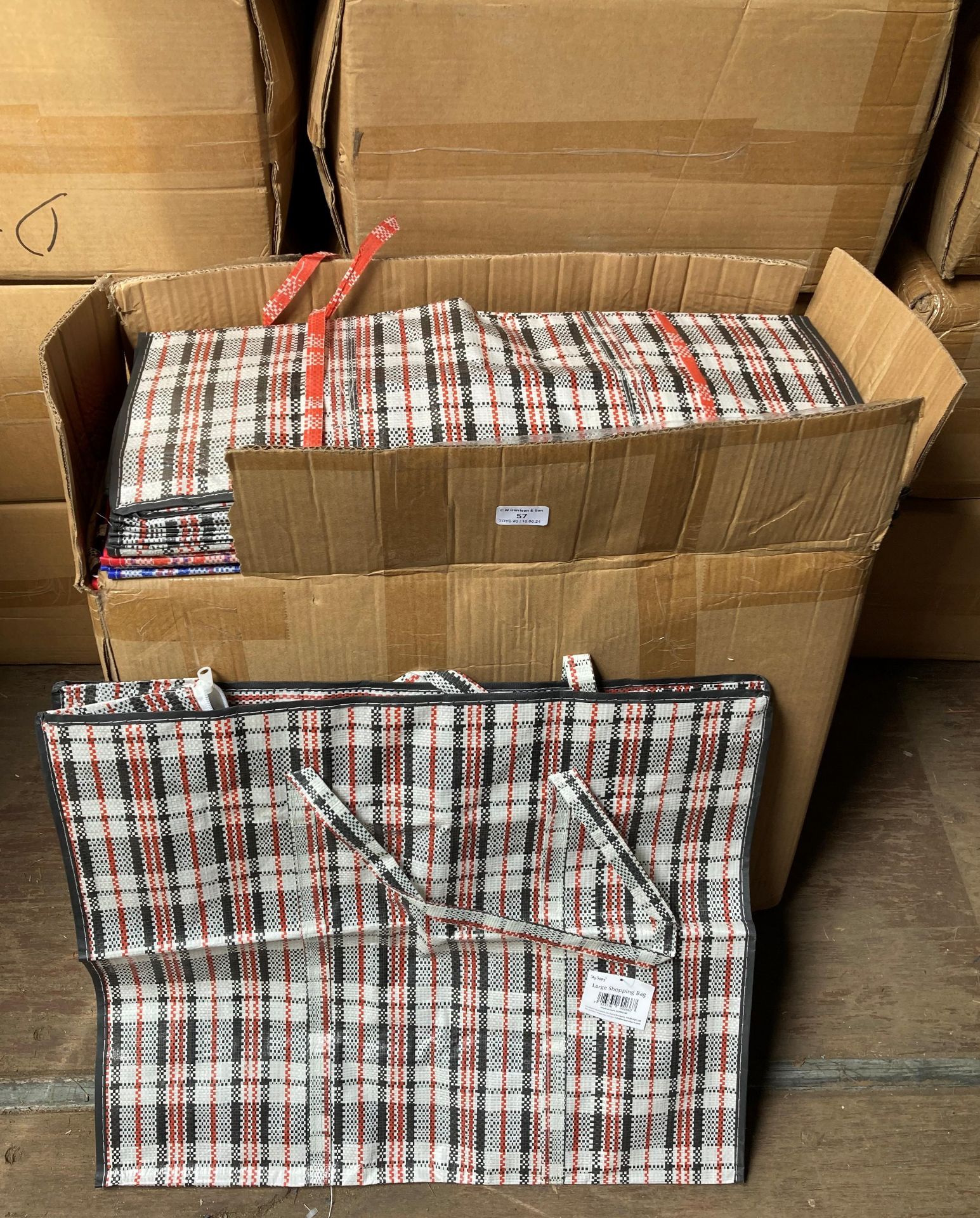 50 x Sly Sippy extra large shopping bags, 60 x 50 x 25cm (5 x outer ...