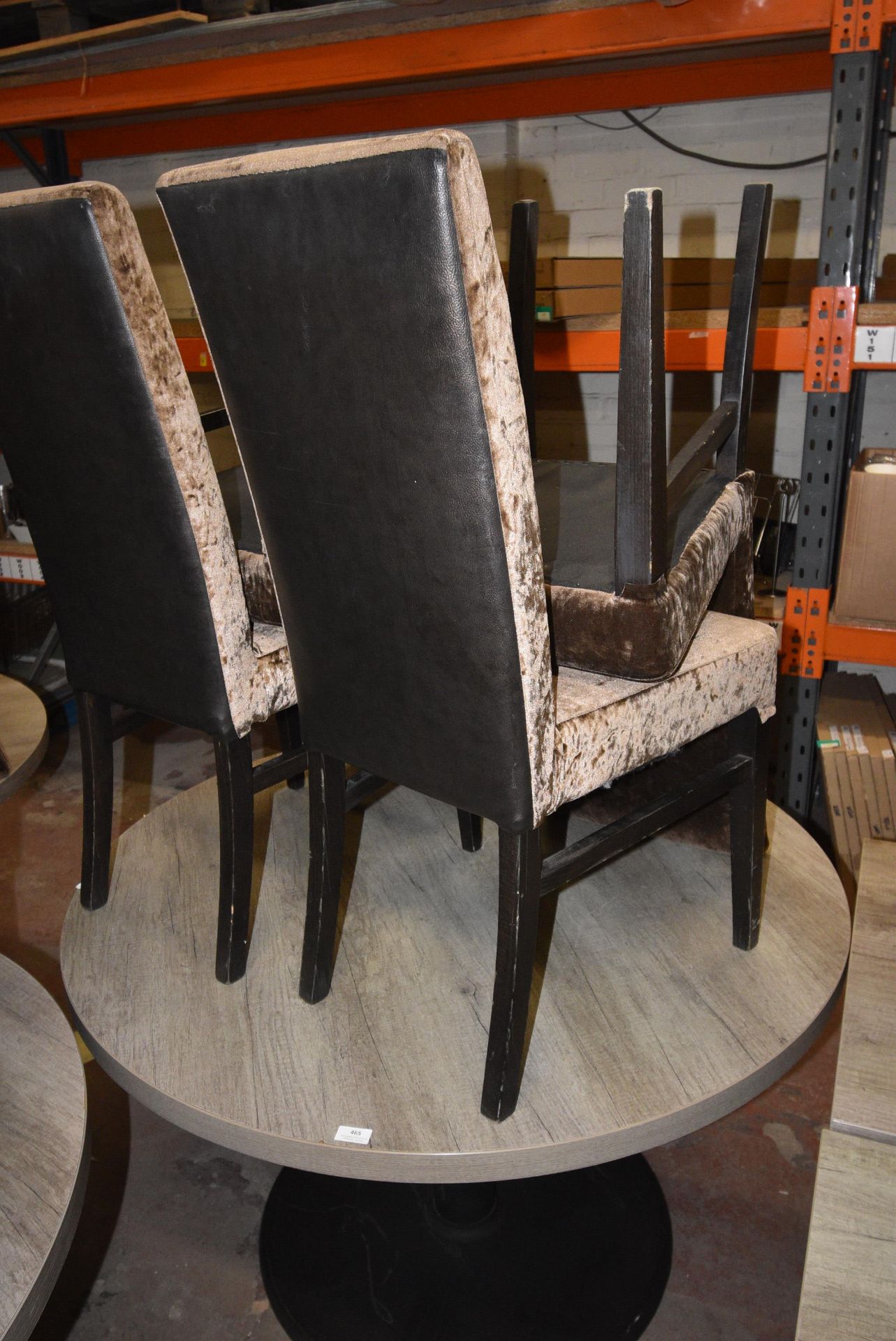 120cm Circular Single Pedestal Table with Four Chairs
