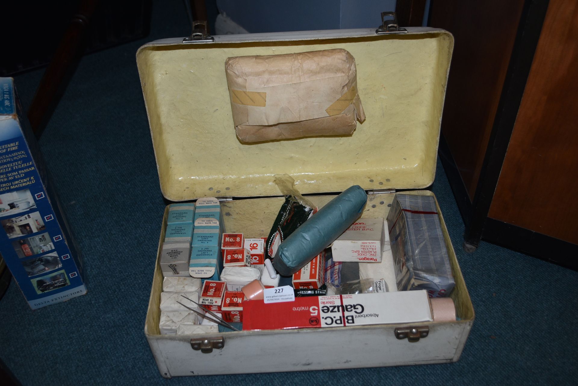 Vintage First Aid Box and Contents