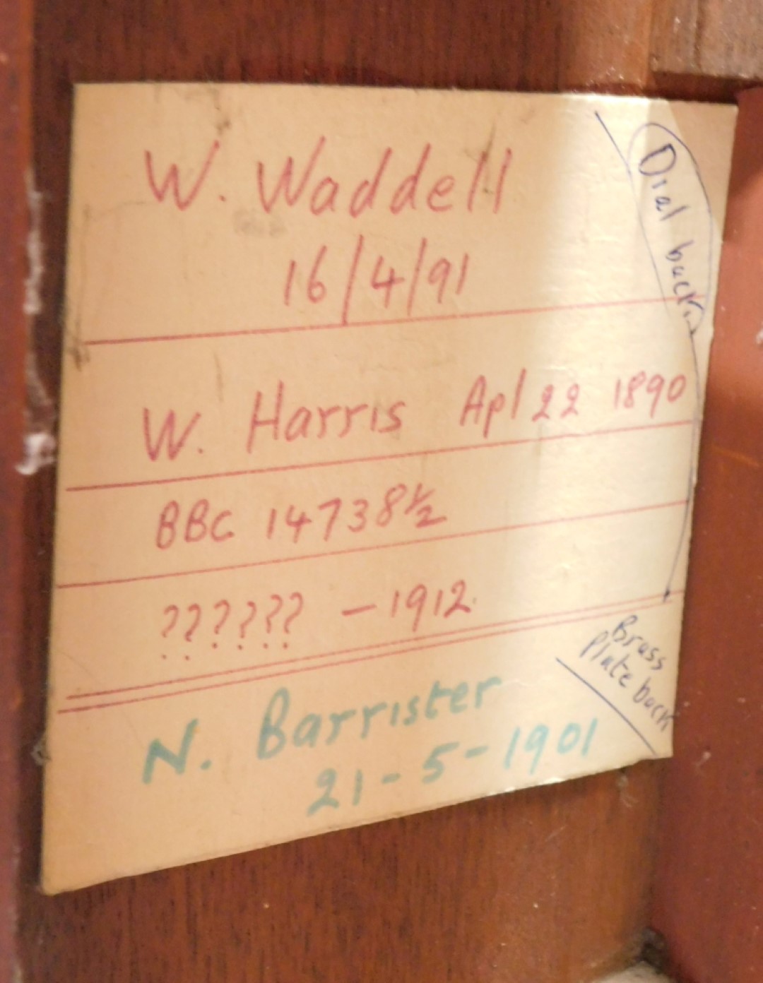 A 19thC longcase clock, the square painted dial signed S Crundwell of ...