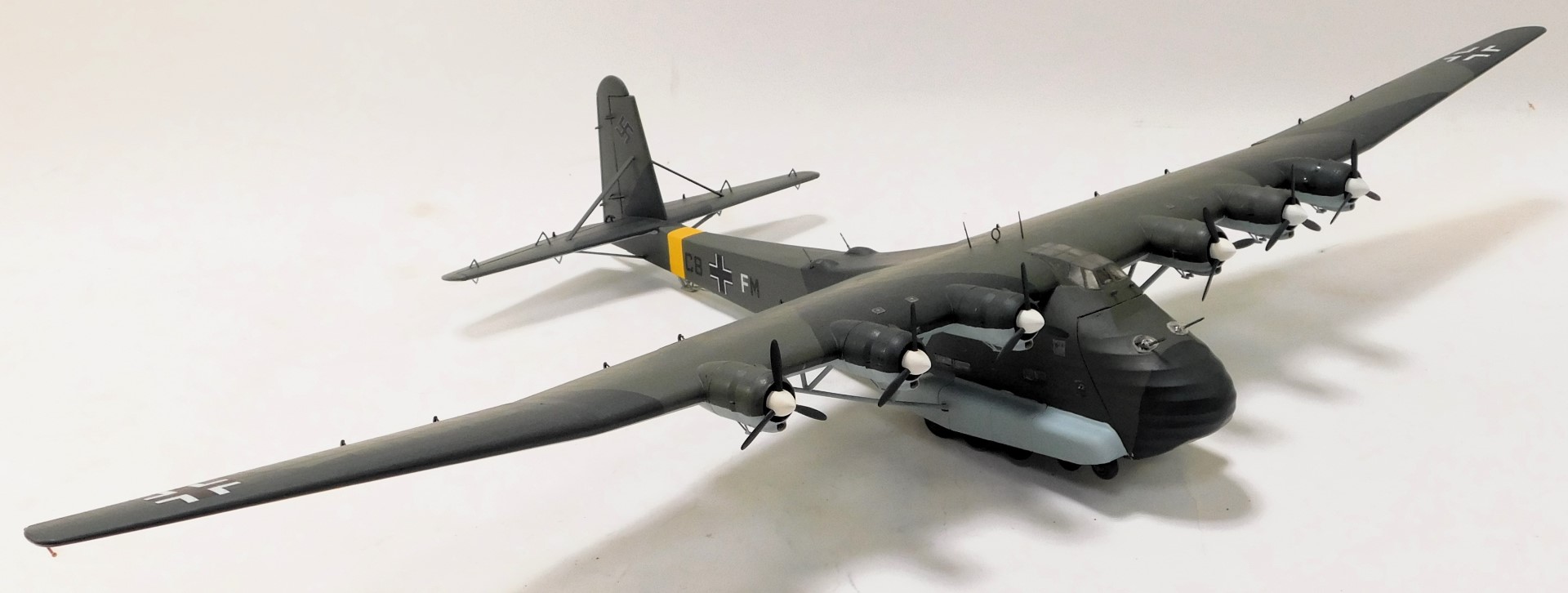 Various kit built model aircraft, including Messerschmitt ME323D1 ...