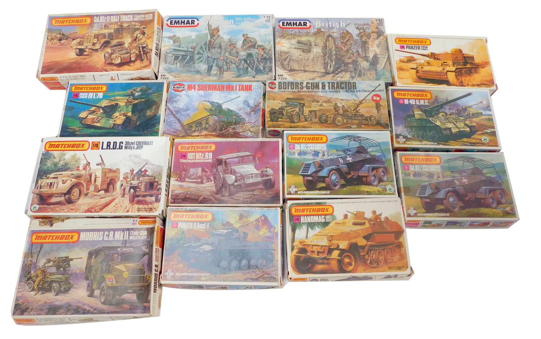 Matchbox, Emhar and other 1:76 scale model kits, including 30CWT ...