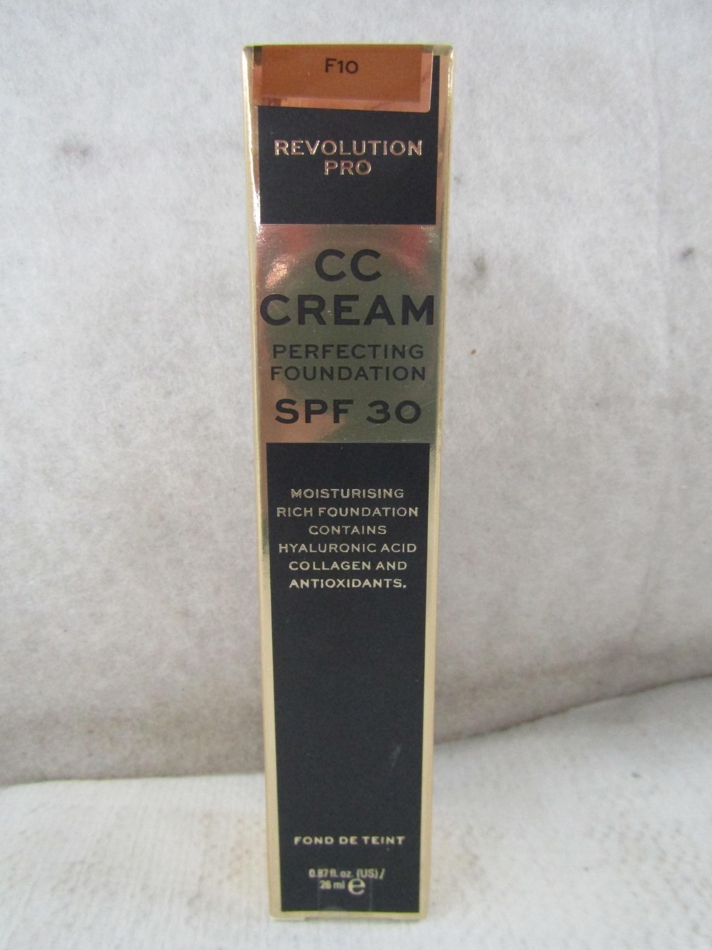 Box Of 3 Revolution Pro CC Cream SPF 30 - F10, 26ml - New & Boxed.