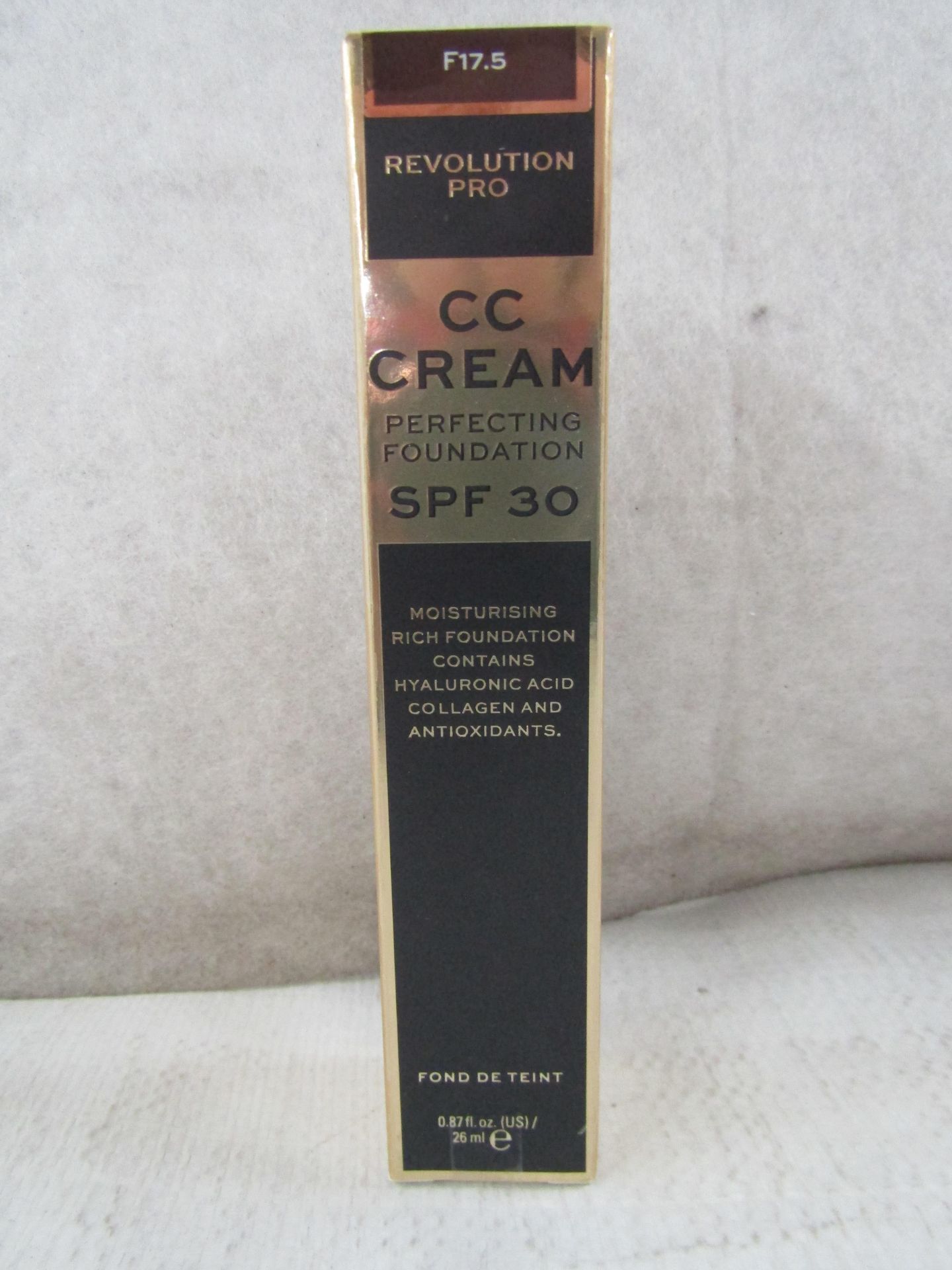 Box Of 3 Revolution Pro CC Cream SPF 30 - F17.5, 26ml - New & Boxed.