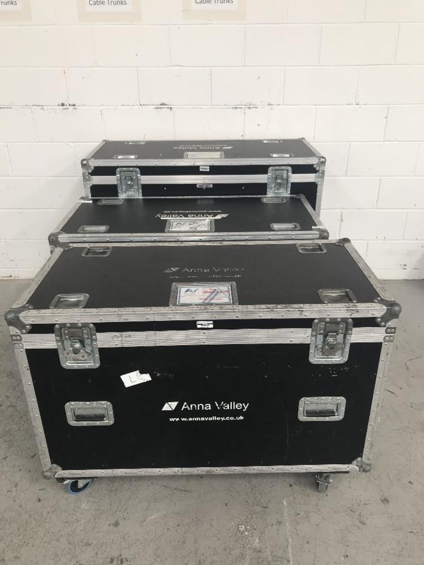 (3) Heavy Duty mobile flight cases as followsapproximate dimensions ...