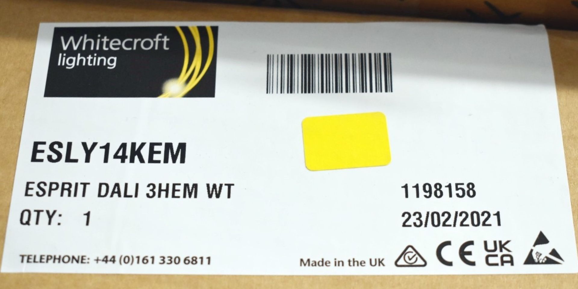 1 x Whitecroft Lighting Esprit Dali 300w Arial LED3hr Emergency Light ...