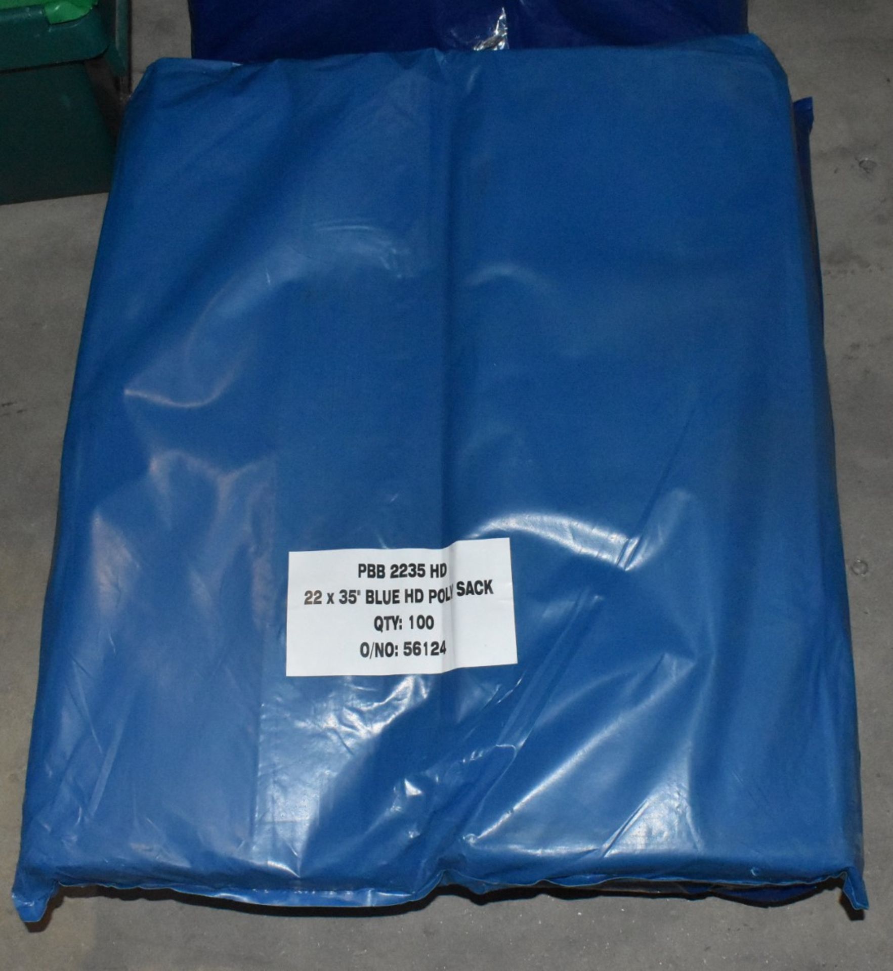3 x Packs Of 100 22X35" Blue Hd Poly Sacks (300 Sacks In Total) - Ref ...