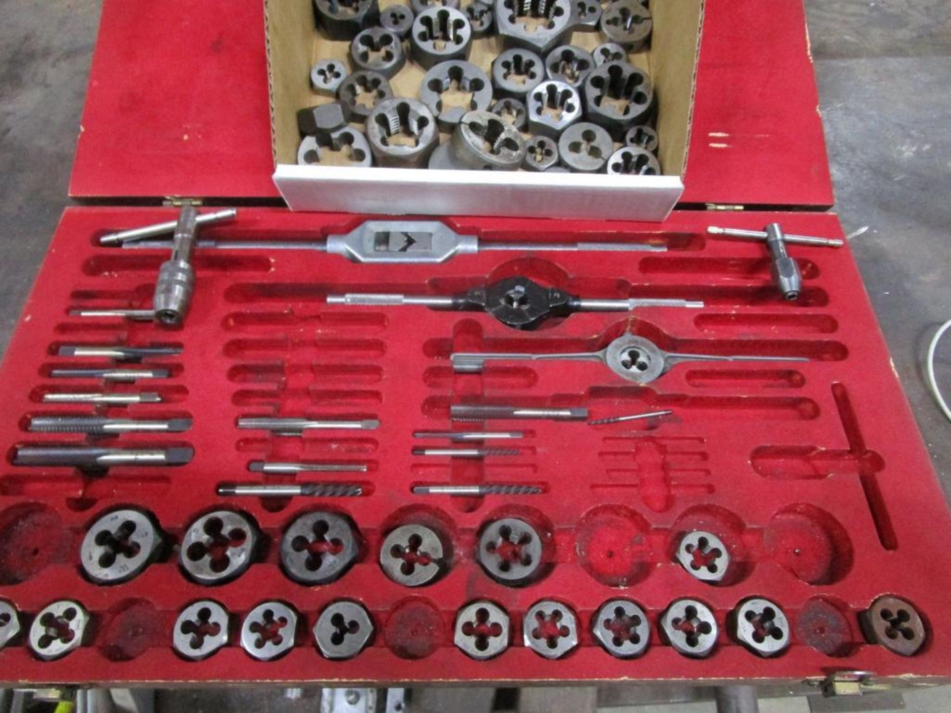Lot of Assorted Taps & Dies with Handles
