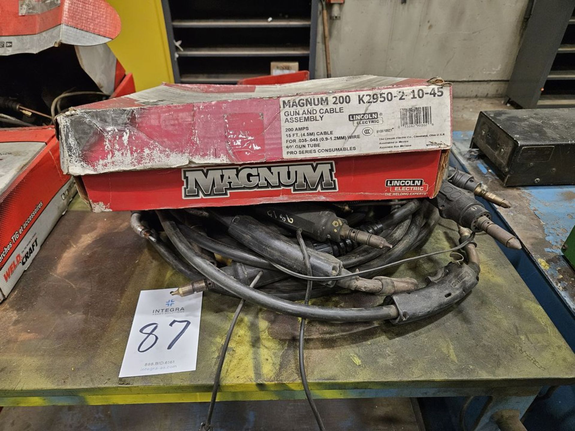 Lincoln Magnum 200 MIG Weld Gun, with (4) Assorted MIG Guns and ...