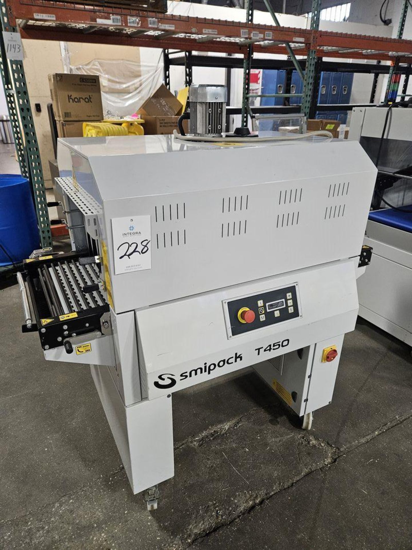 Smipack T450 Heat Tunnel, S/N 71749 (2019), (Bldg. 36 REMOVE BY 6/21)