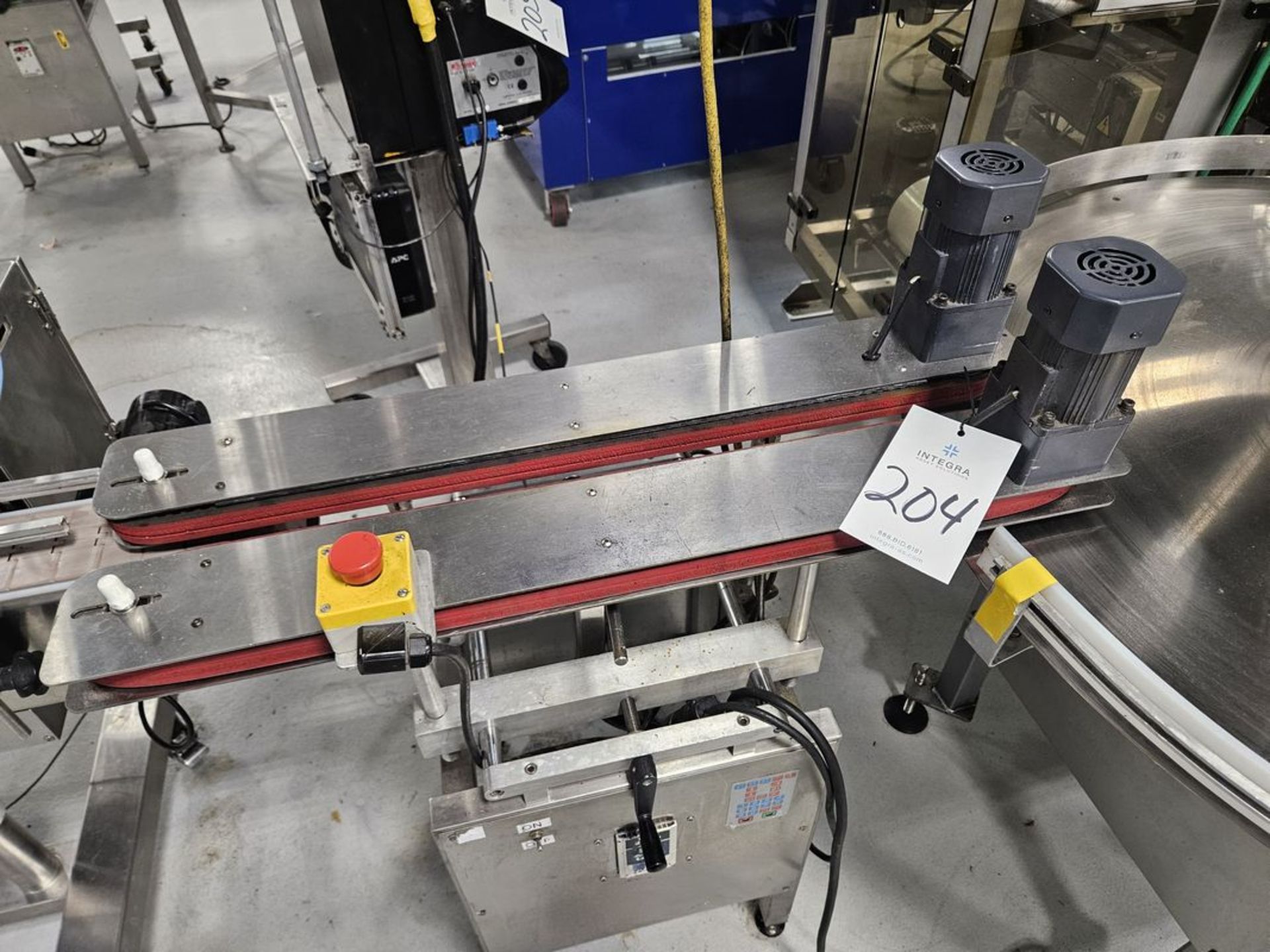 Globaltech G100TR Bottomless Side Belt Transfer Conveyor, S/N NA
