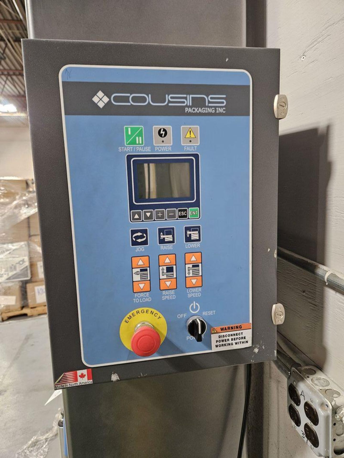 { Choice of lots: 345A, 346 } Cousins LP2100-SRT Stretch Wrap Machine ...