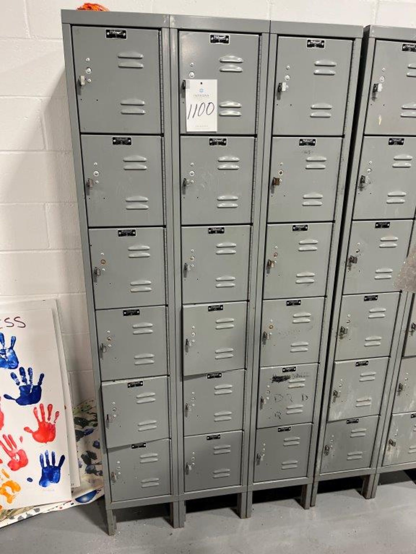 Hallowell 6-Tier Locker 12" x 17" x 12" 18-Door (Location: Building 8 ...