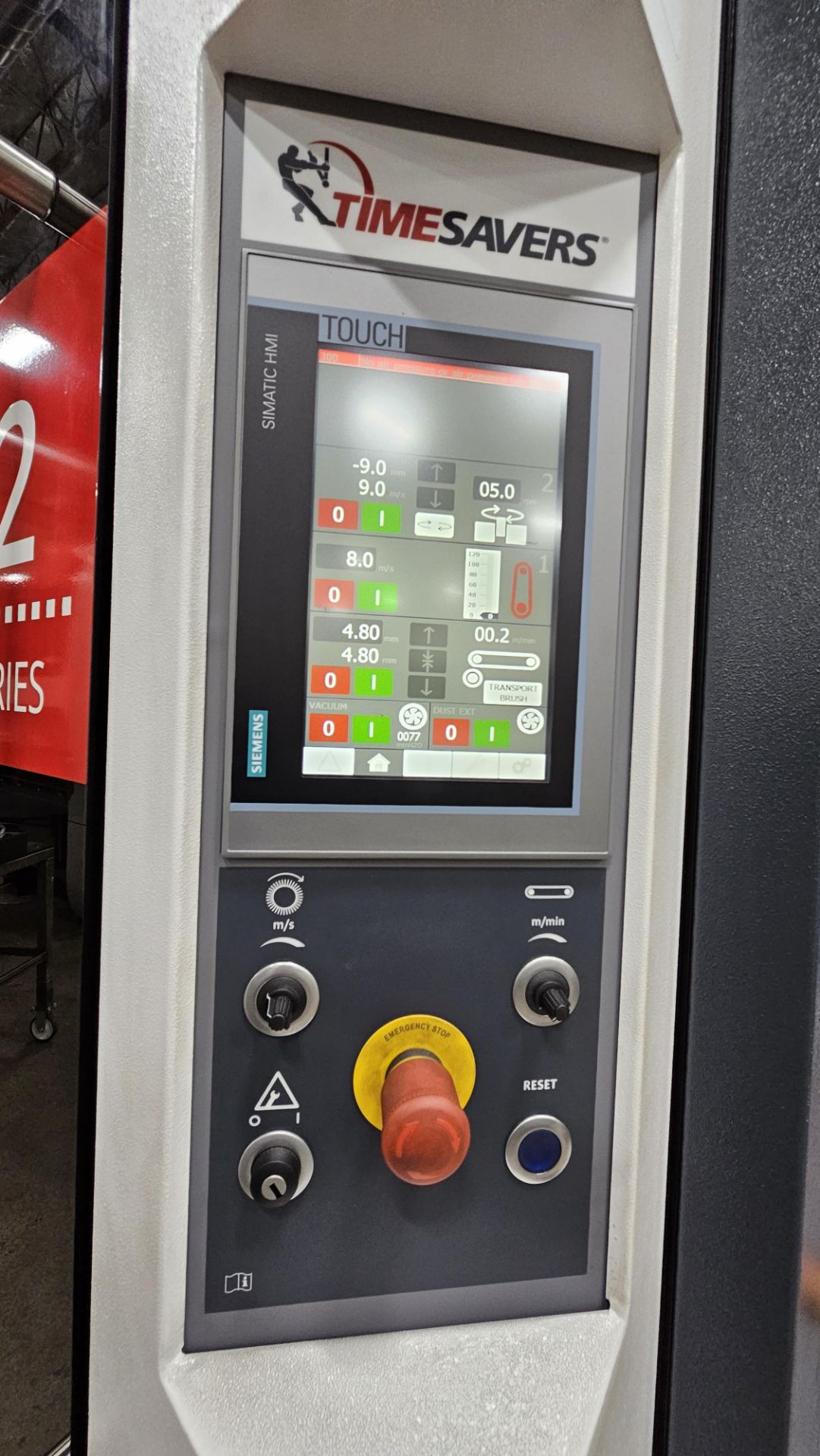 Timesavers 32-Series-1100-WRB Grinding & Deburring Machine, S/N 2608-06 ...