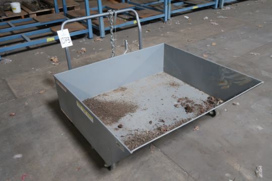 Uline HOP-LP Self-Dumping Chip Hopper, 2,000 Lb. Capacity, (Loc. Breezeway)