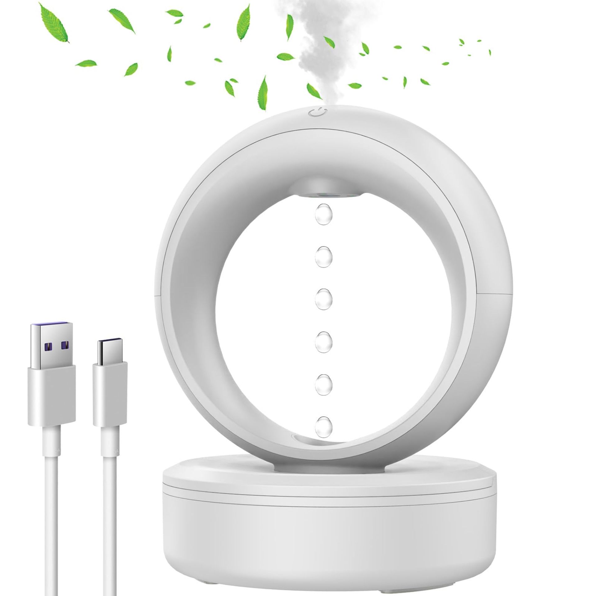 Anti Gravity Water Drop Humidifier,3-in-1 Raindrop Humidifier Air ...
