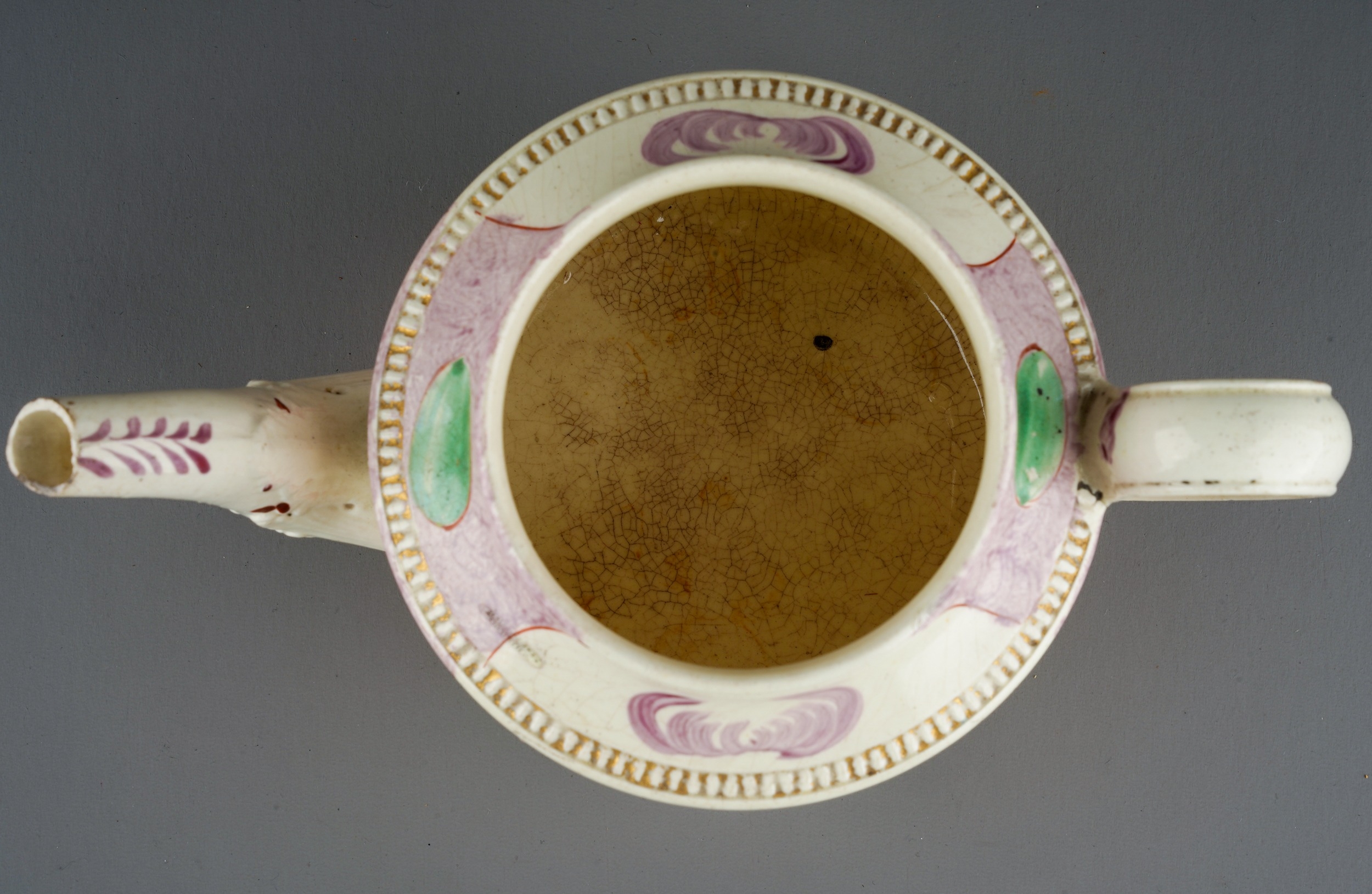 A late 18th Century William Greatbatch creamware teapot, circa 1770 ...