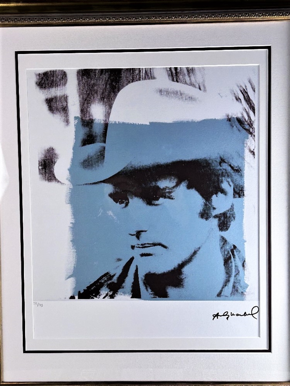 Andy Warhol-(1928-1987) "Dennis Hopper" Numbered Lithograph #52/125 ...