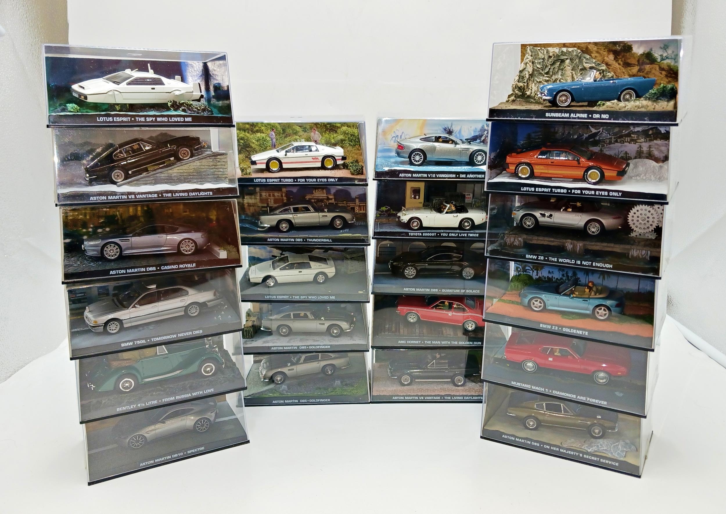 Collection Of James Bond 007 Fabbri Cars In Original Cases To Include ...