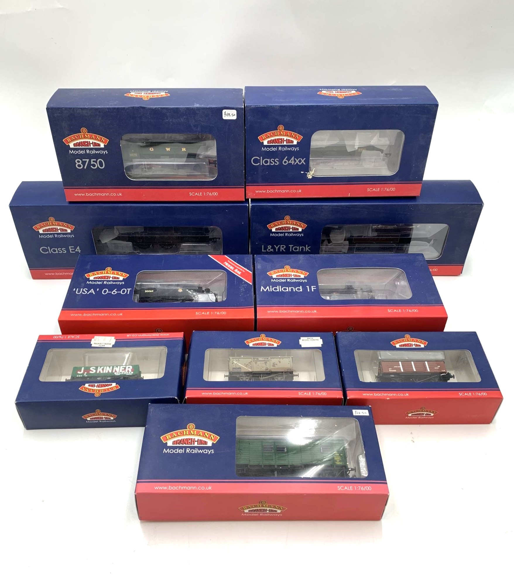 Collection Of ten boxed Bachmann 00 Gauge trains & carriages. In a good ...