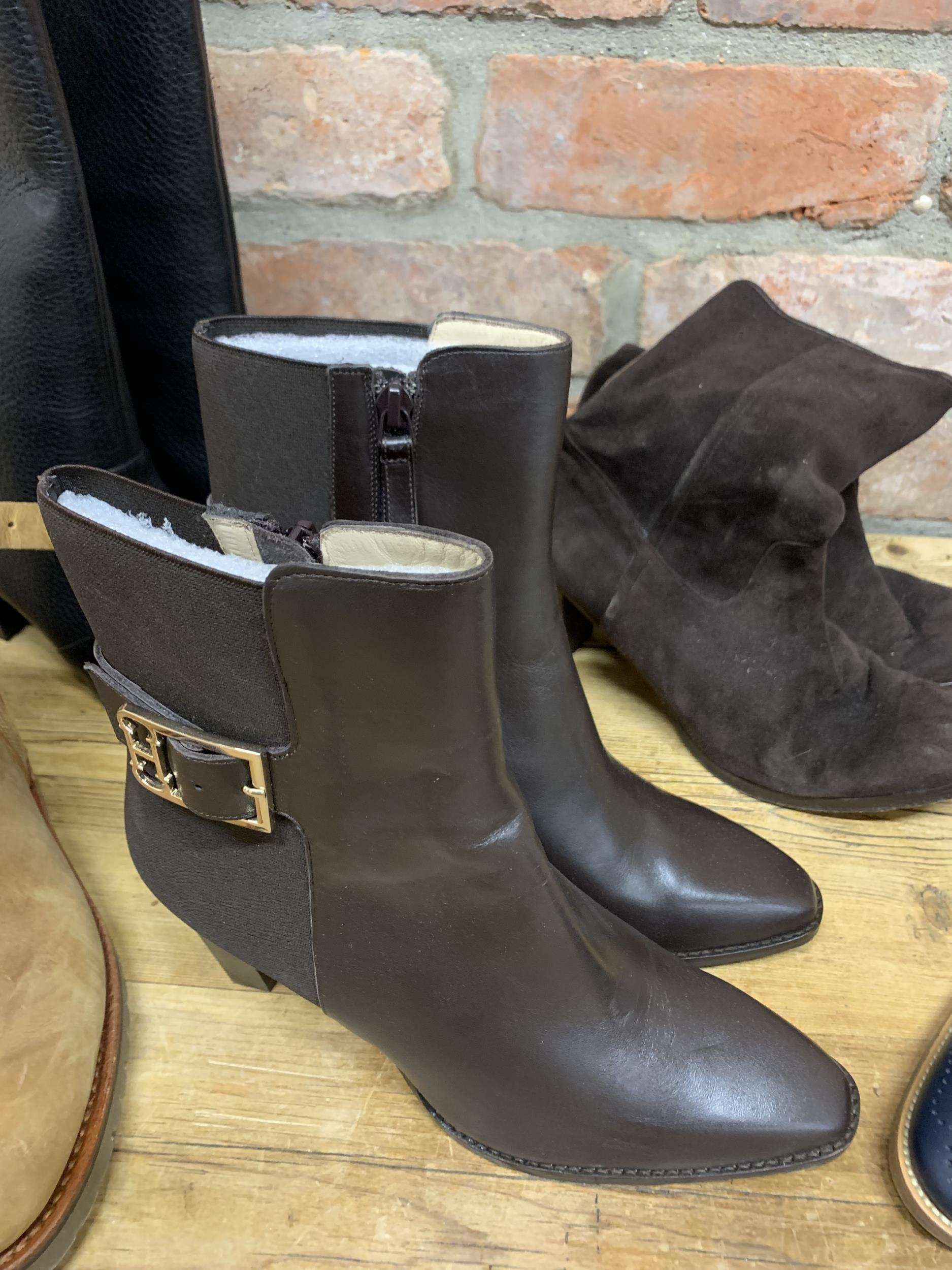 Mixed collection of boots and shoes to include Loro Piana, Ralph Lauren ...