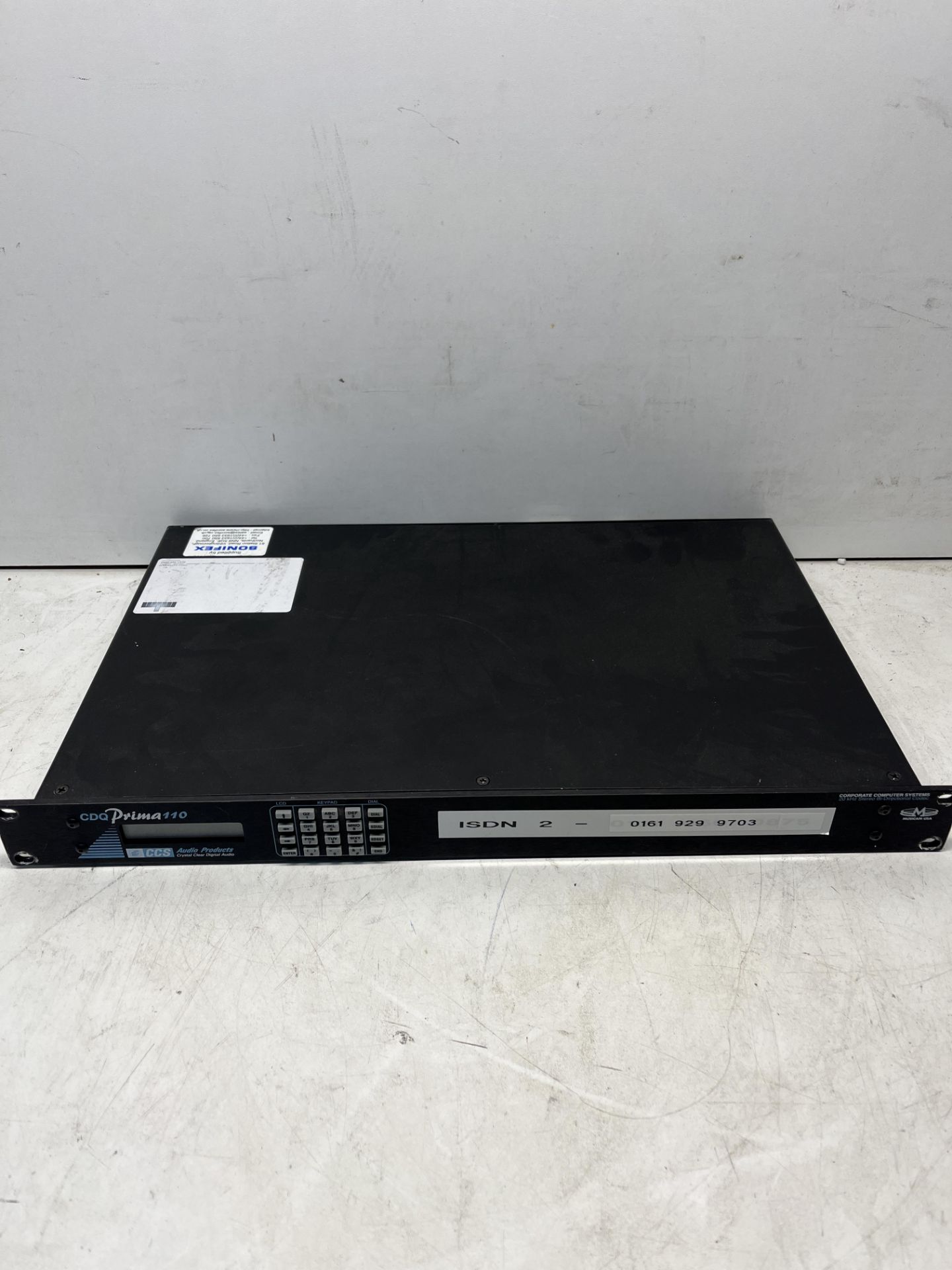 CCS audio codec Model: CDQ Prima 111 This lot is suitable for the ...
