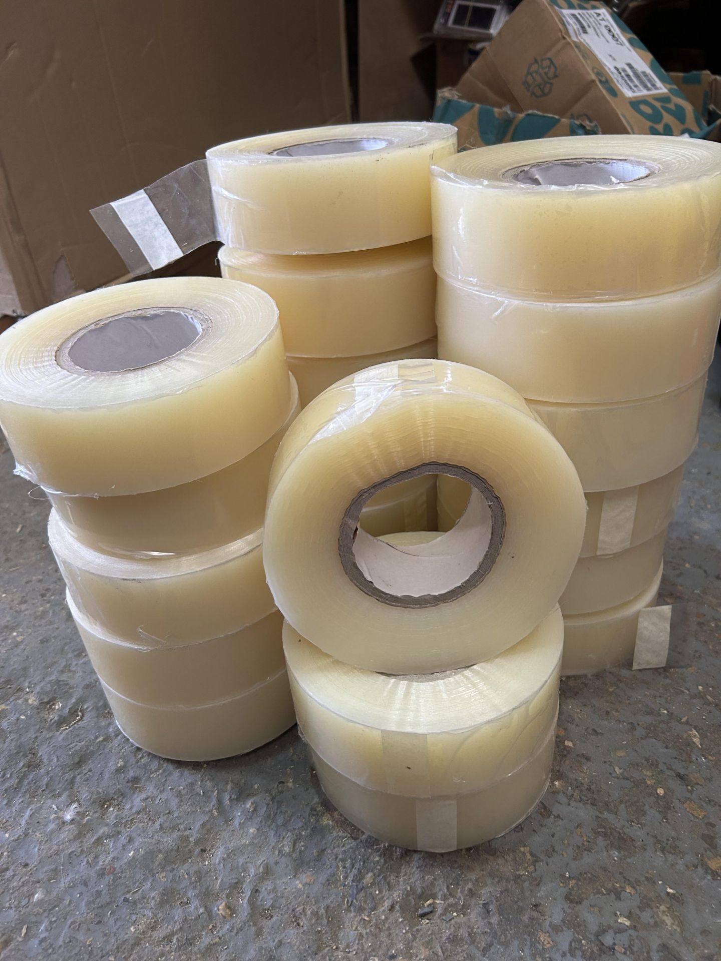20x CLEAR LOW TACK PARCEL TAPE PACKAGING TAPES - EXTRA LONG SHIPS IN ...