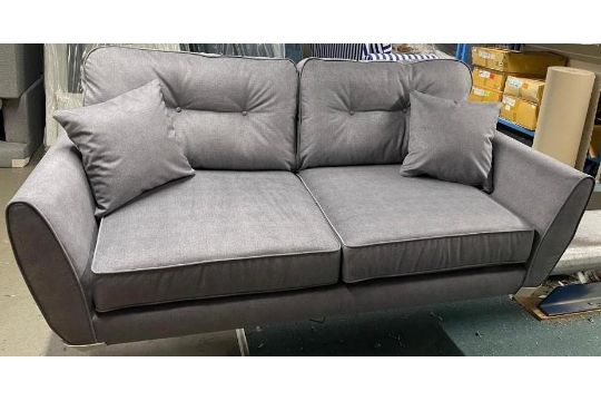 BRAND NEW French connection zinc 3 + 2 seater suite in Mink. KEY ...