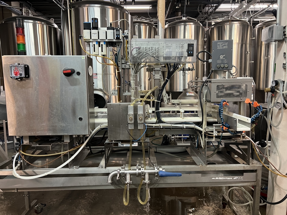 WGC 100 Wildgoose 2 fill head canning line 2 auto fill heads, auto lid ...