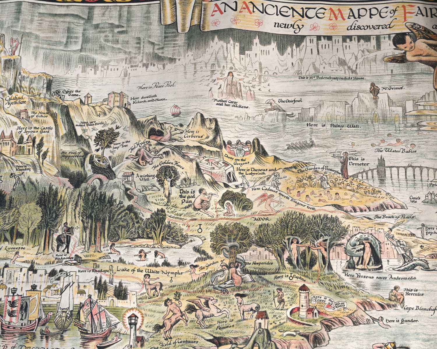 Sleigh, Bernard, 'An Anciente Mappe of Fairyland Newly Discovered and ...