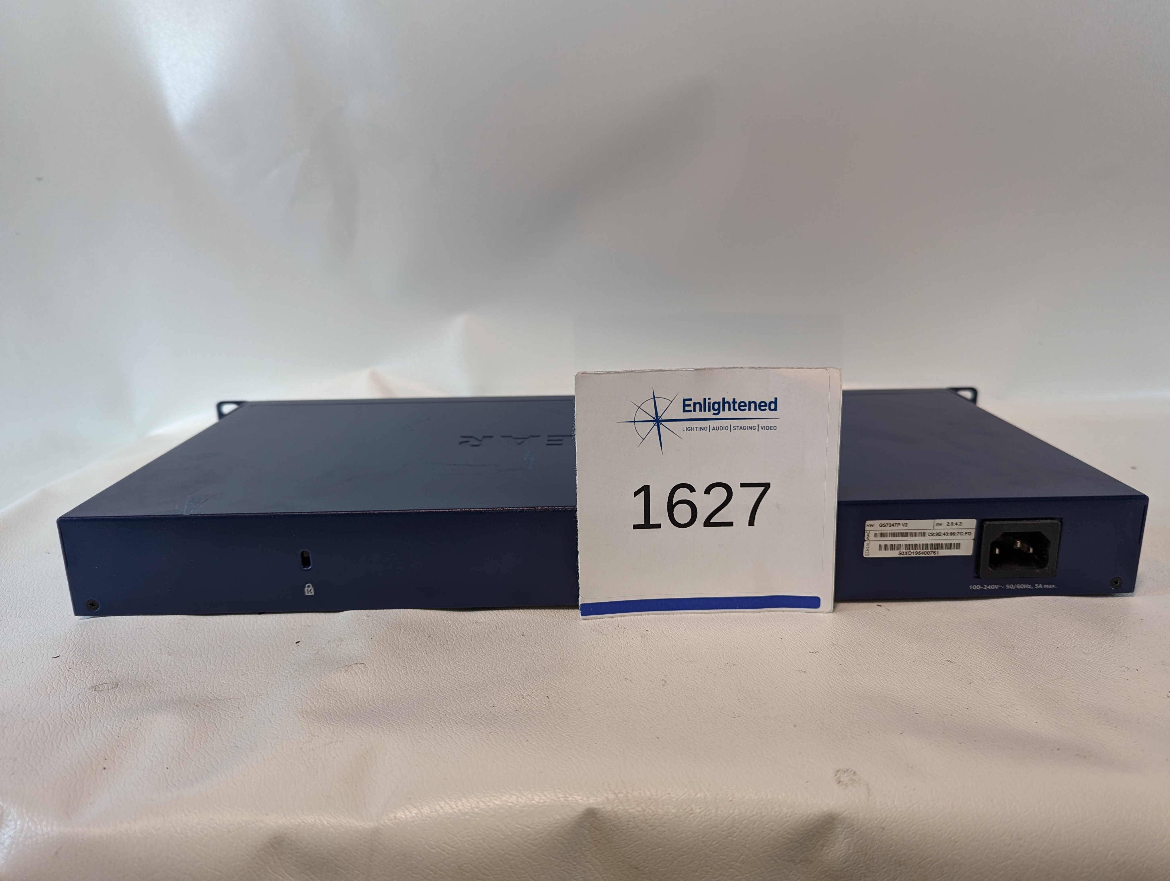 Netgear ProSAFE 24-Port POE+ Switch GS724TPv2 Inc. IEC. Good Condition ...