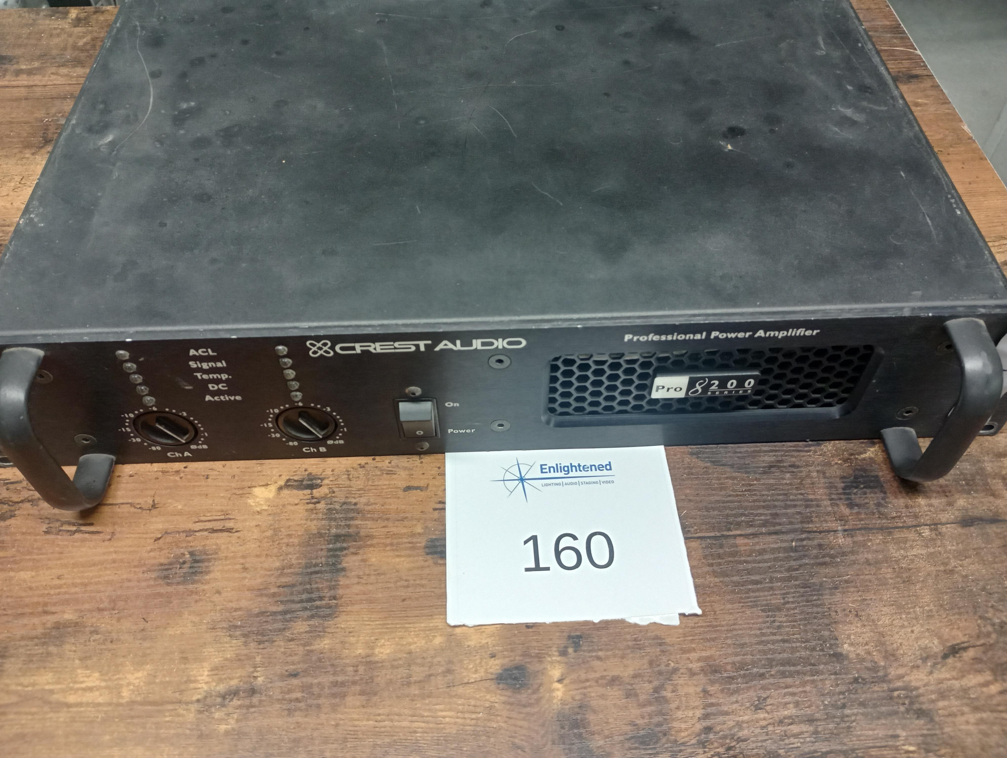 Crest Audio Pro 8200 Amplifier Ex-Hire. Fair Condition SWG-E100004 ...