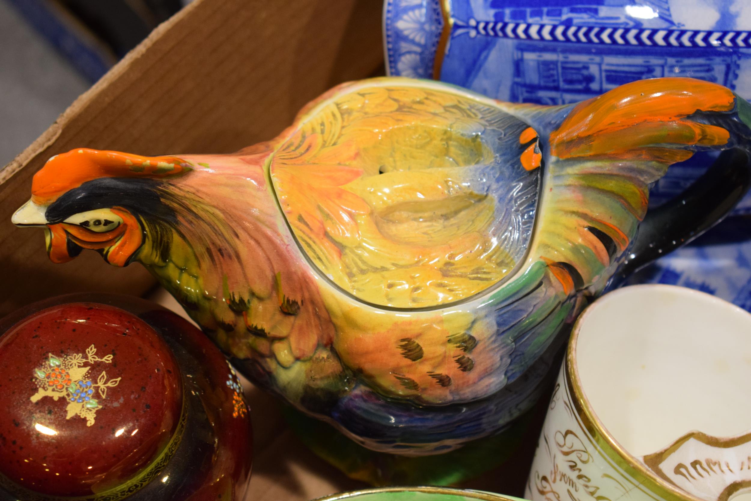 A collection of ceramics to include Ringtons Tea advertising jars by ...