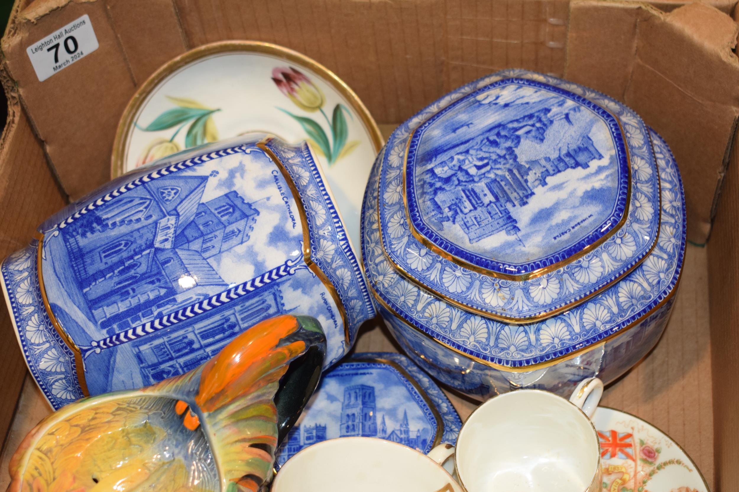 A collection of ceramics to include Ringtons Tea advertising jars by ...