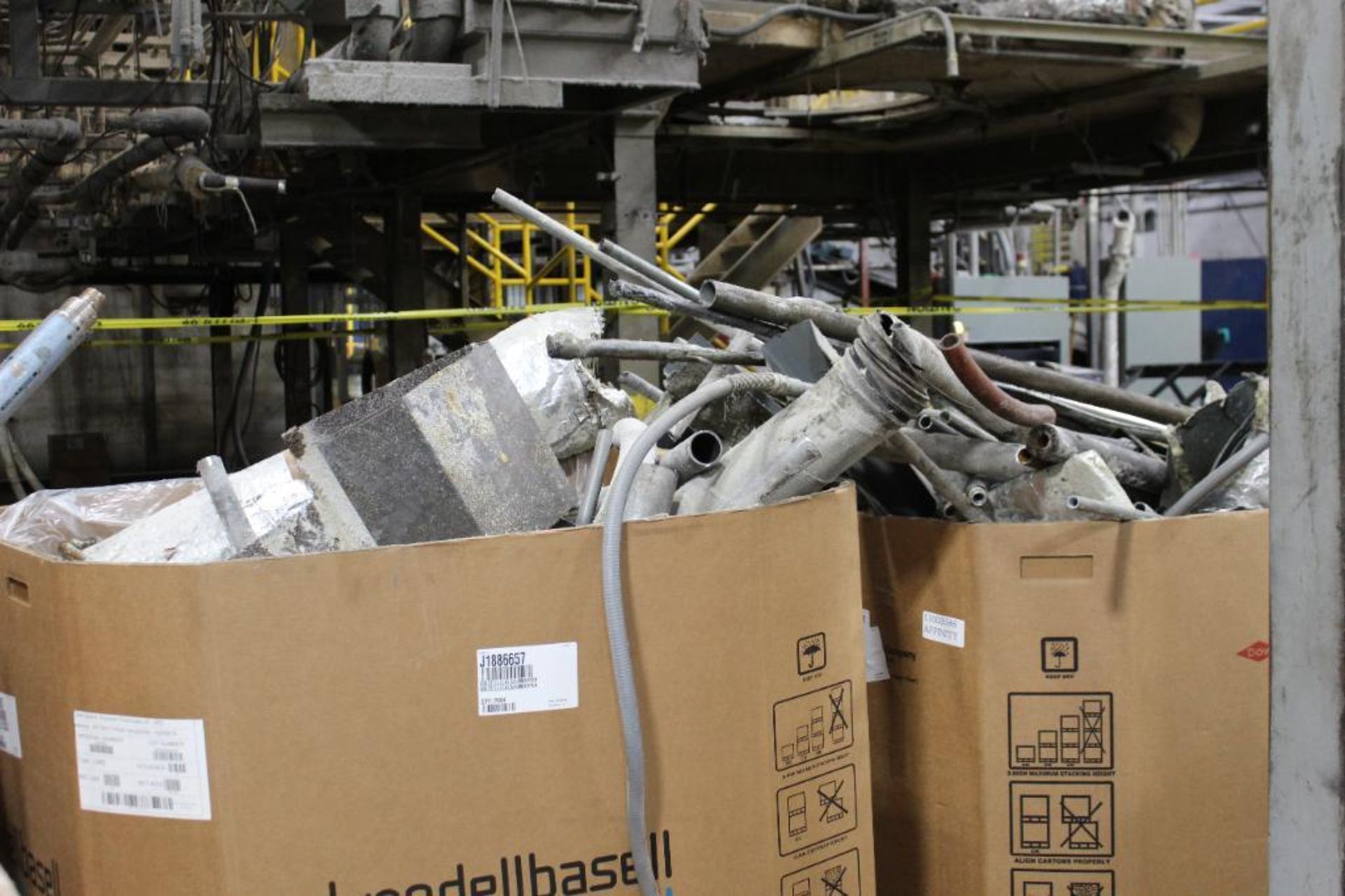 Lot of (11) Gaylords and (3) Pallets of Scrap