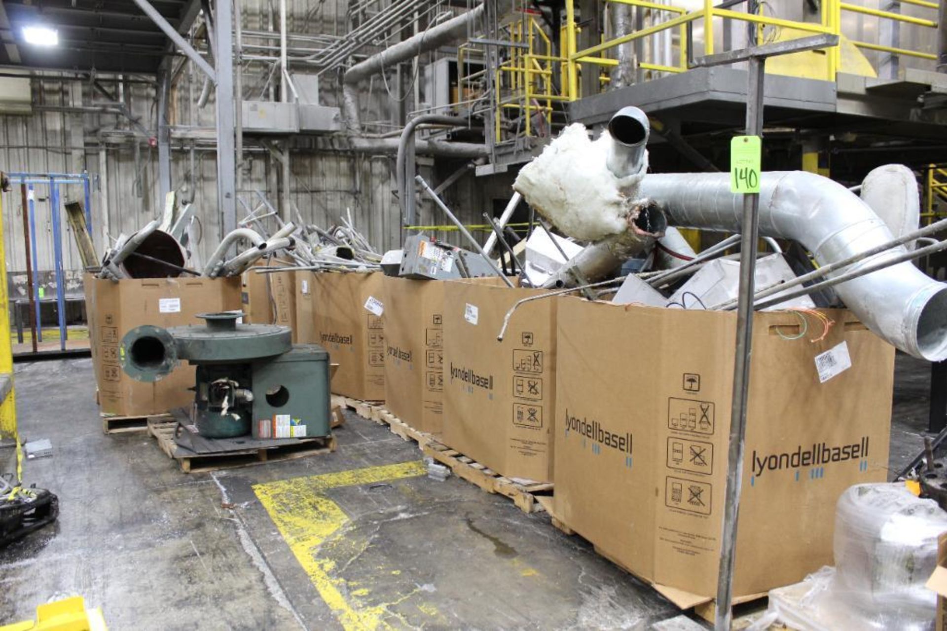Lot of (11) Gaylords and (3) Pallets of Scrap