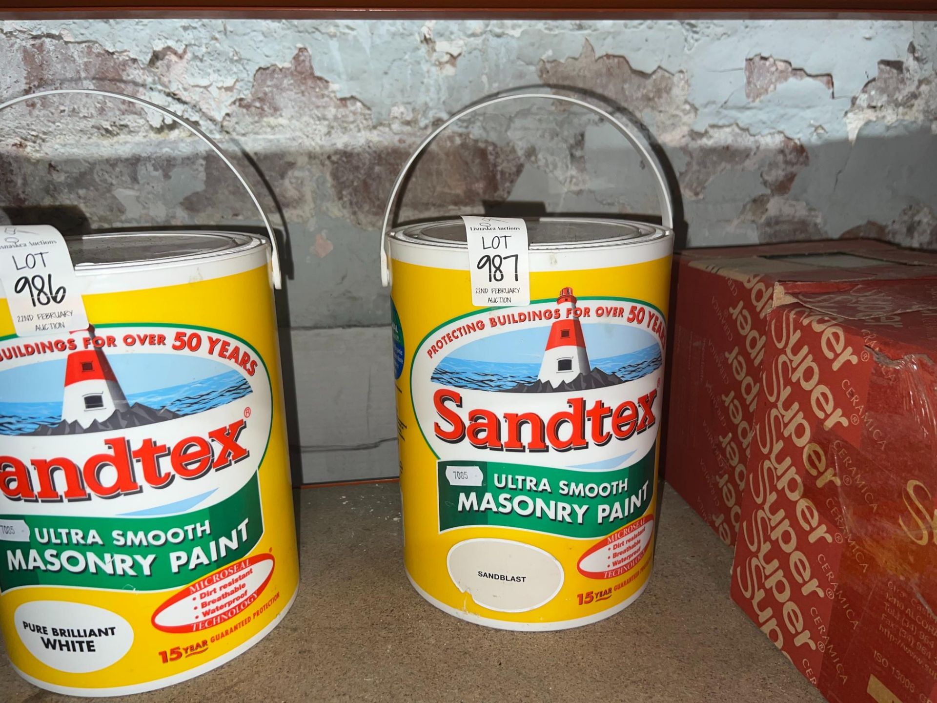 5L TUB OF SANDTEX SANDBLAST PAINT