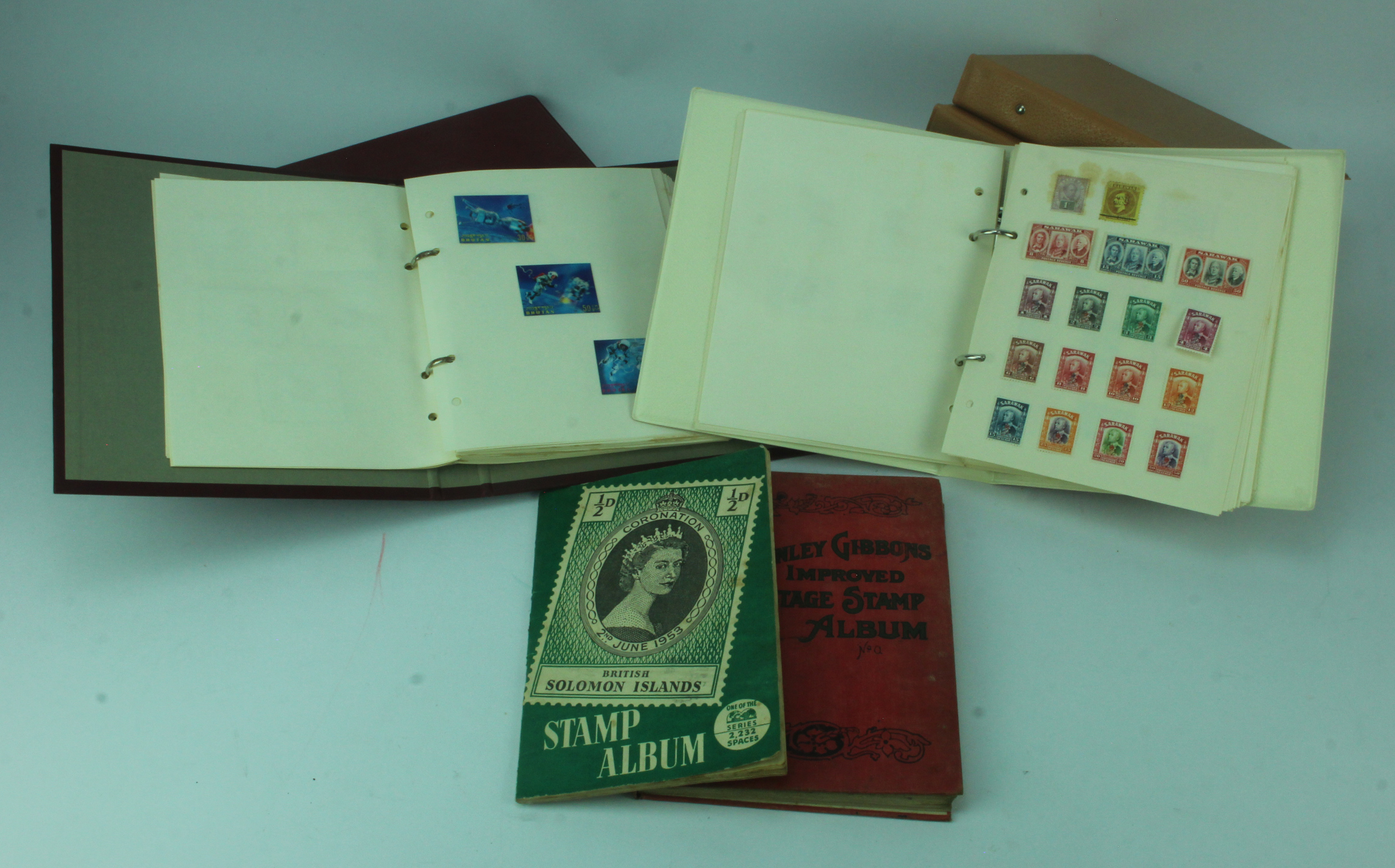 All World material, eleven small ring binders of British Commonwealth ...