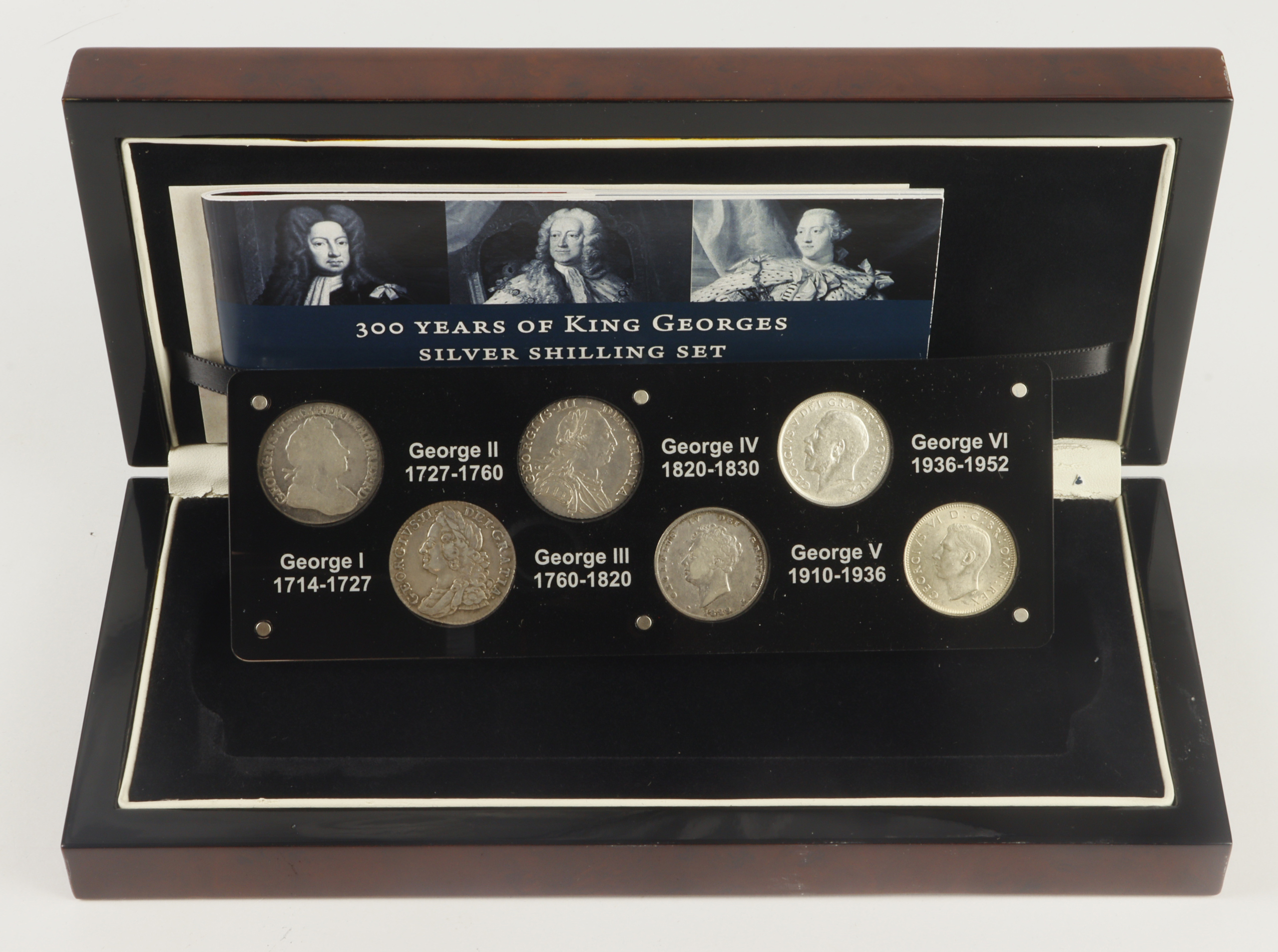 London Mint Office: 300 Years of King Georges Silver Shilling Set ...