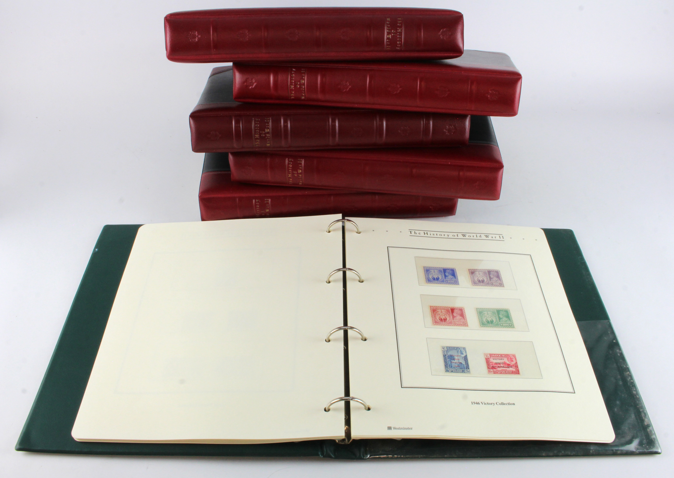 Westminster publication 'The History of WW2' in stamps and covers in 6 ...