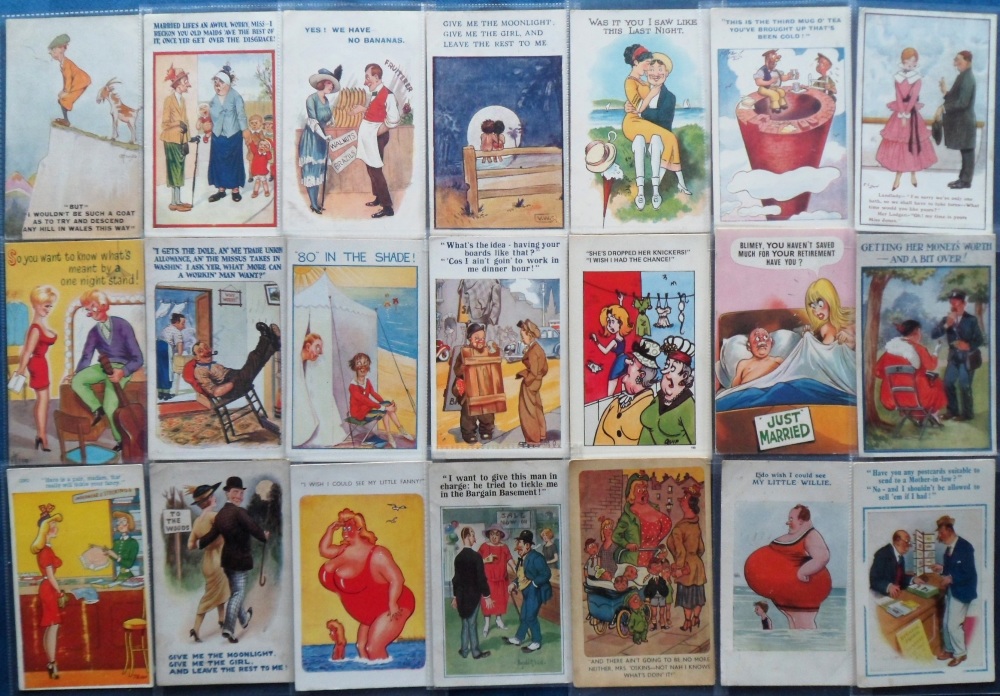 Postcards, Comic, approx. 80 cards to include Punch, F.G. Lewin, Donald ...