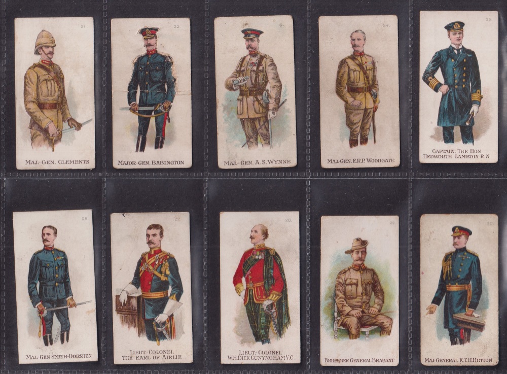 Cigarette cards, Smith's, Boer War (Coloured) (set, 50 cards) (very ...