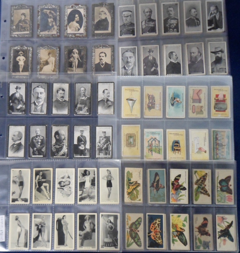 Cigarette cards, a large collection of approx. 1,800 cards in sleeves ...
